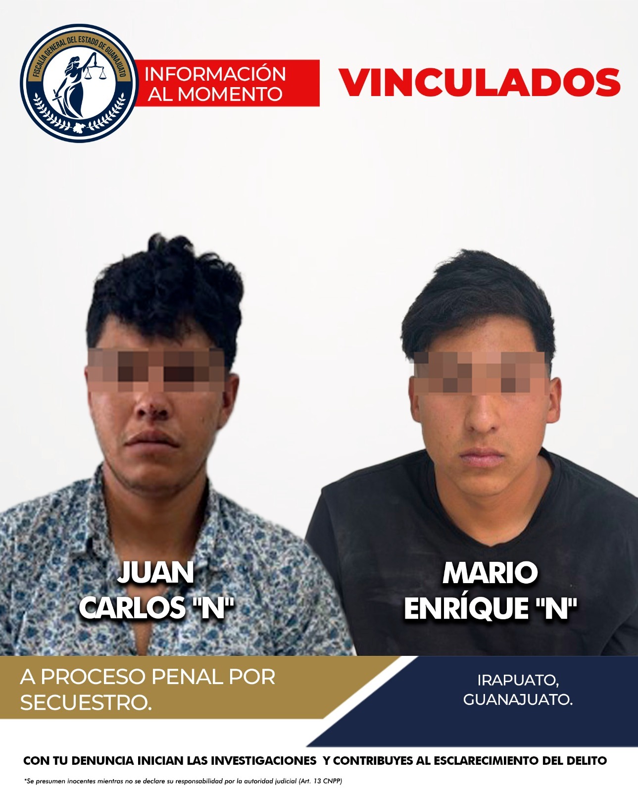 FGEG: PRESUNTOS SECUESTRADORES SON PROCESADOS EN IRAPUATO | En Tinta ...